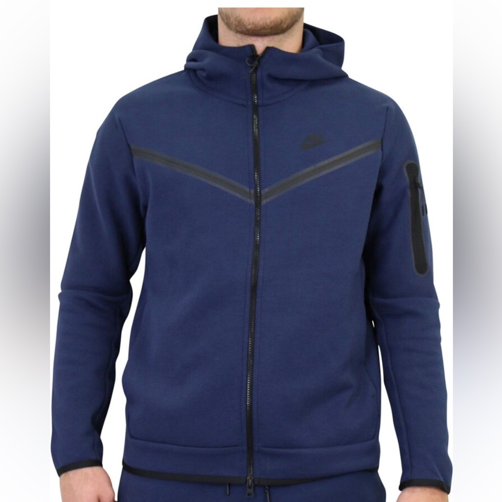 Nike Sportswear Tech Fleece Full-Zip Hoodie Midnight … - Gem